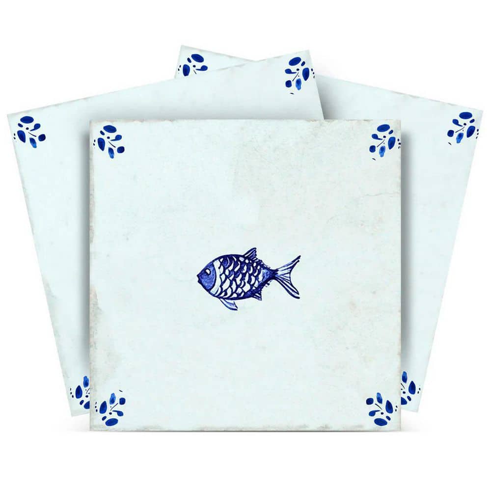 MI ALMA Blue D64 5 in. x 5 in. Vinyl Peel and Stick Tile (24 Tiles, 4.17 sq. ft. /Pack) D64-5x5 ...