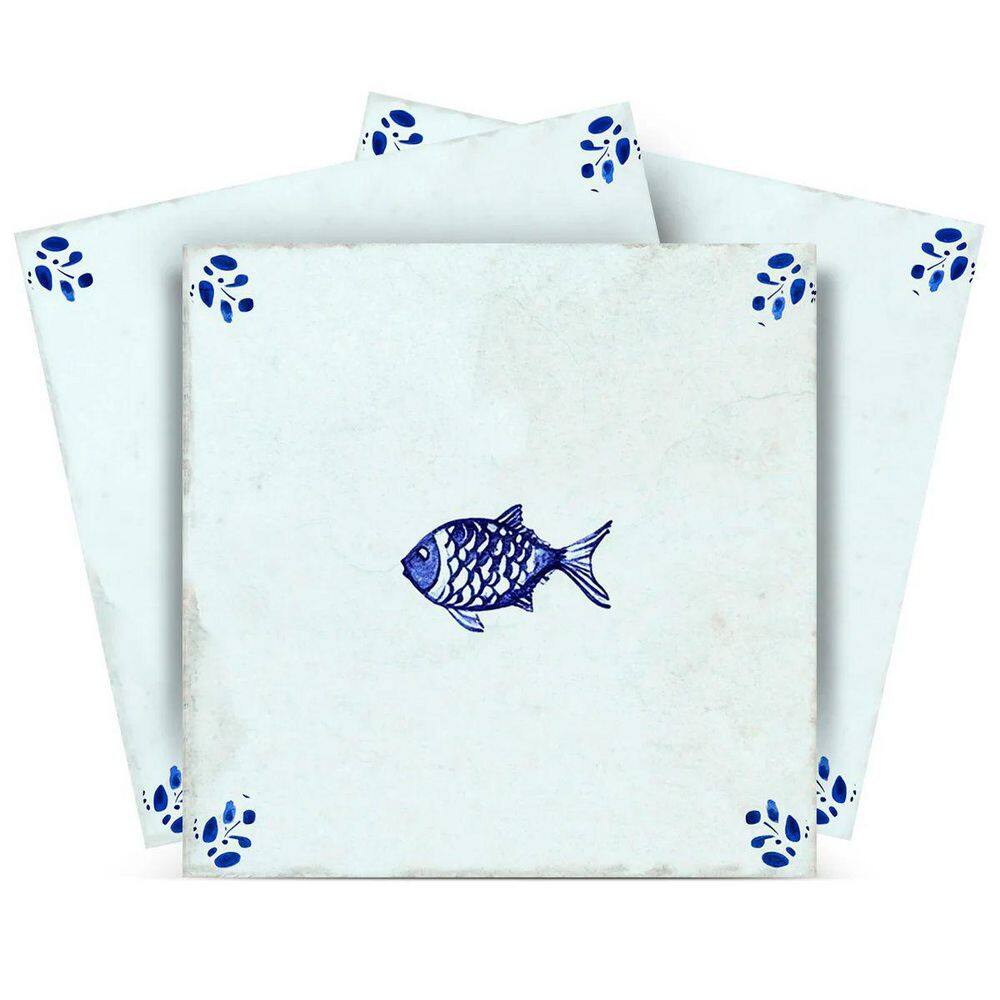 MI ALMA Blue D64 8 in. x 8 in. Vinyl Peel and Stick Tile (24 Tiles, 10.67 sq. ft. /Pack) D64-8x8 ...