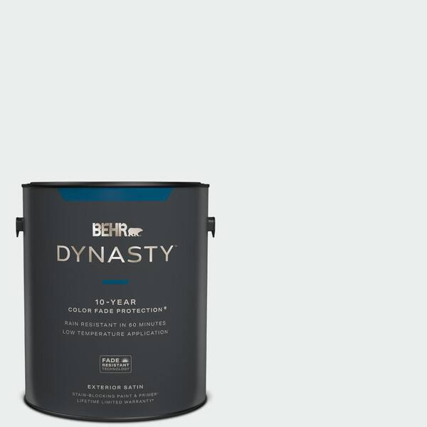 BEHR DYNASTY 1 gal. #PWN-16 Day Spa Satin Enamel Exterior Stain ...