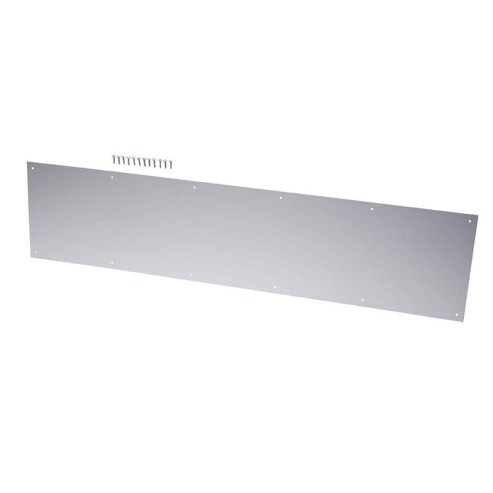 Everbilt 8 in. x 34 in. Satin Aluminum Kick Plate 62004.0 - The Home Depot