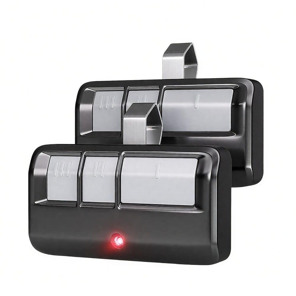 Wellco 3-Button Garage Door Opener Remote 2-Pack, Compatible with ...