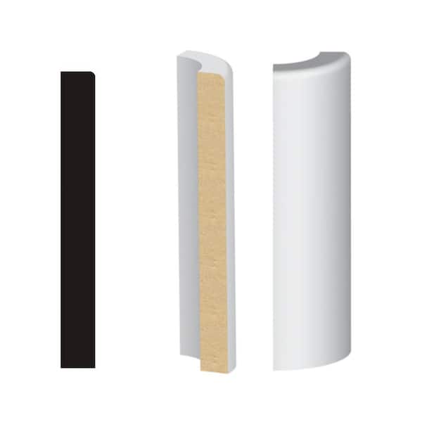 Round Edge 1/2 in. x 1-3/4 in. x 5-1/2 in. Primed MDF Radius Base ...