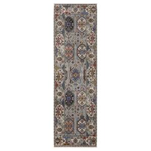 AVERLEY HOME Hunter Ivory/Blue 8 ft. x 11 ft. Persian Oriental ...