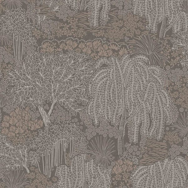Veer Decor Willow Whisper Graphite Wallpaper Sample 8249-AF6-S - The ...