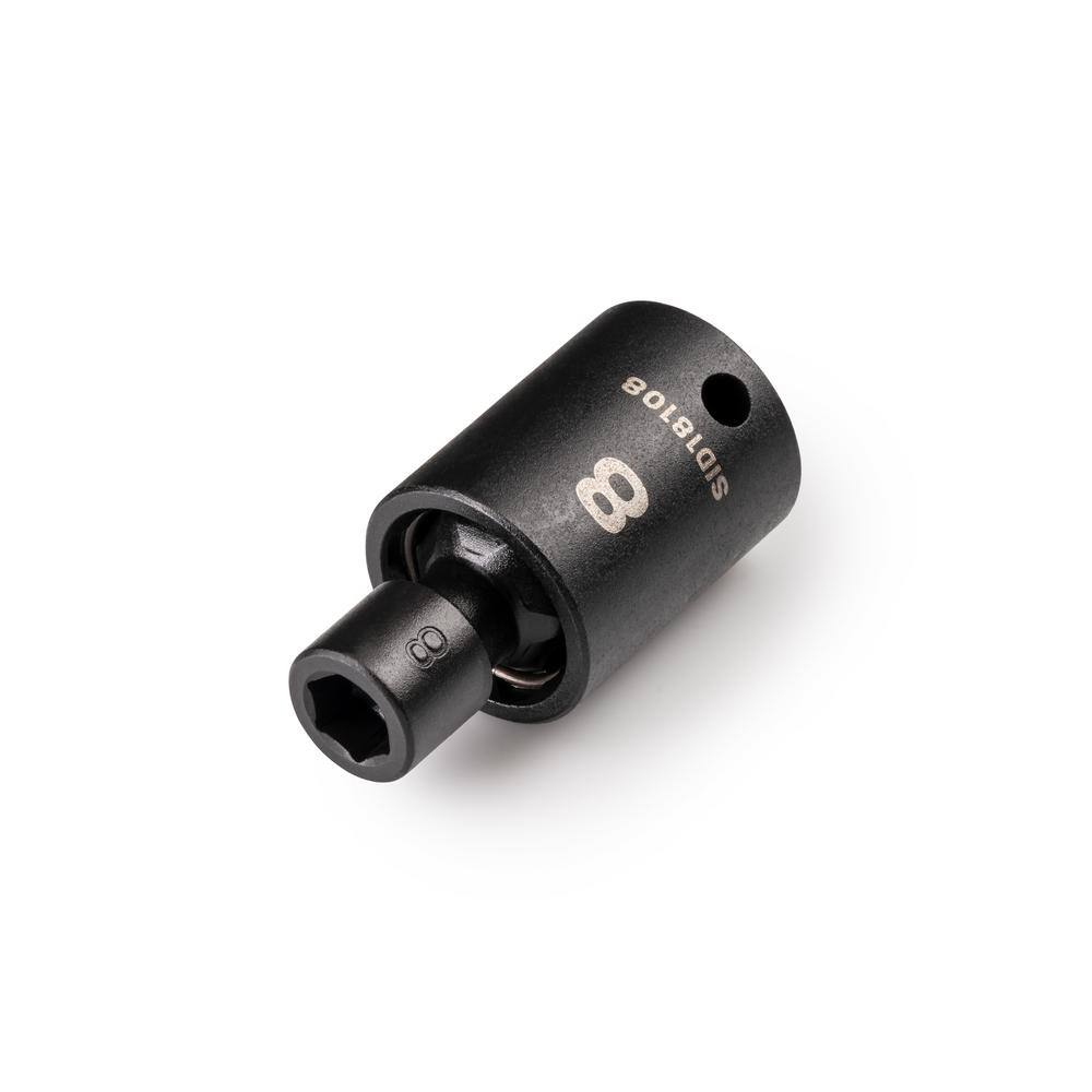TEKTON 3/8 in. Drive x 8 mm 6-Point Universal Joint Impact Socket ...