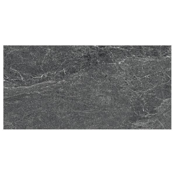 Ivy Hill Tile LithoTech Graphite Gray 23.62 in. x 47.24 in. Matte ...