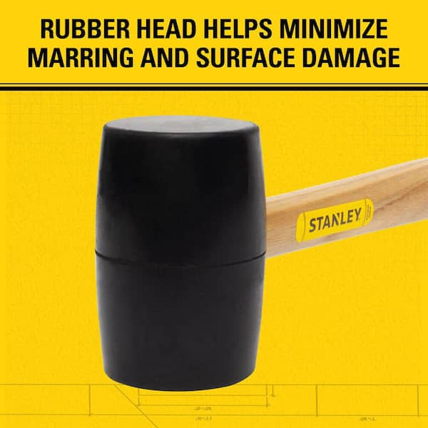 Stanley 16 oz. Rubber Mallet STHT56144 - The Home Depot