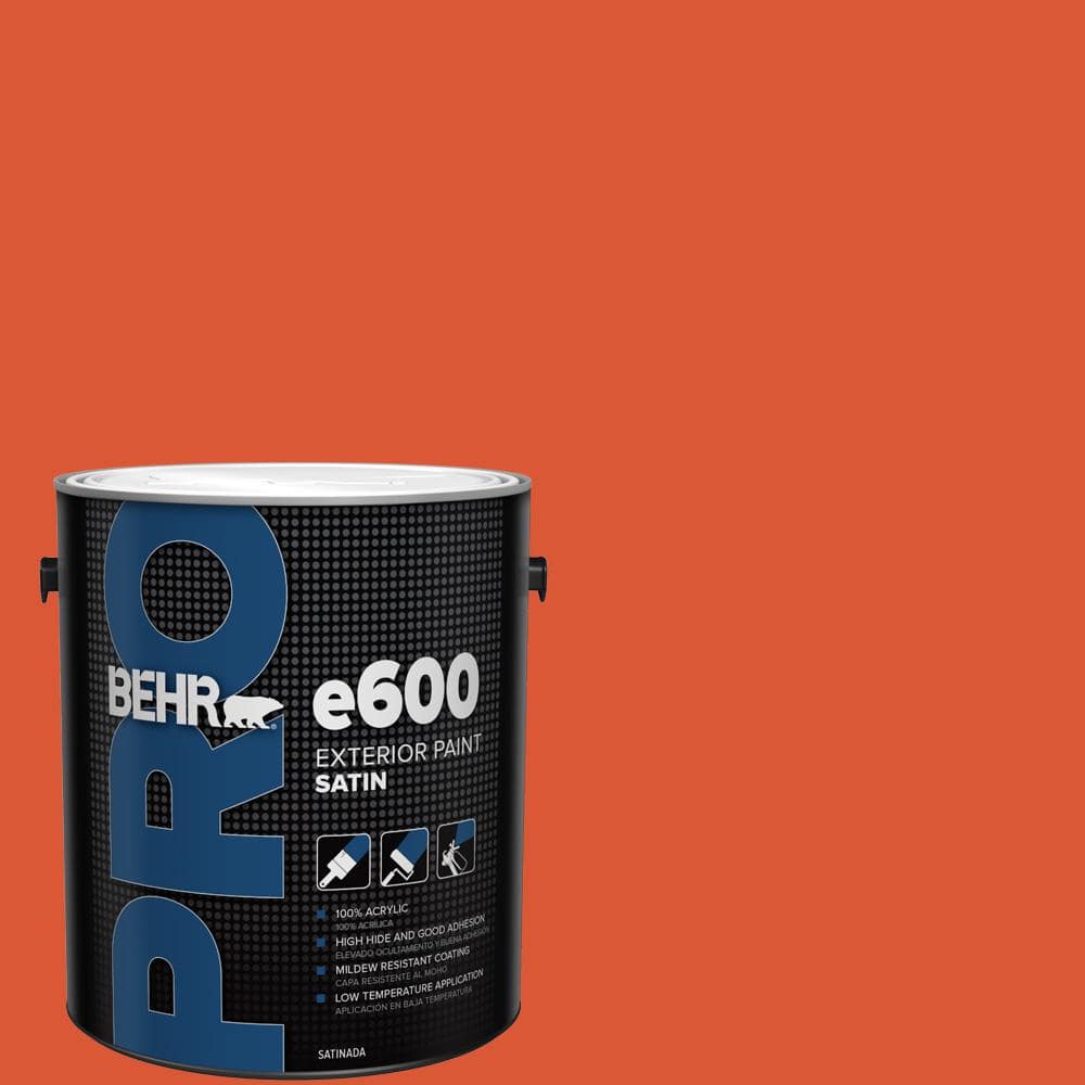 BEHR PRO 1 gal. #P190-7 Inferno Satin Exterior Paint PR64301 - The Home ...