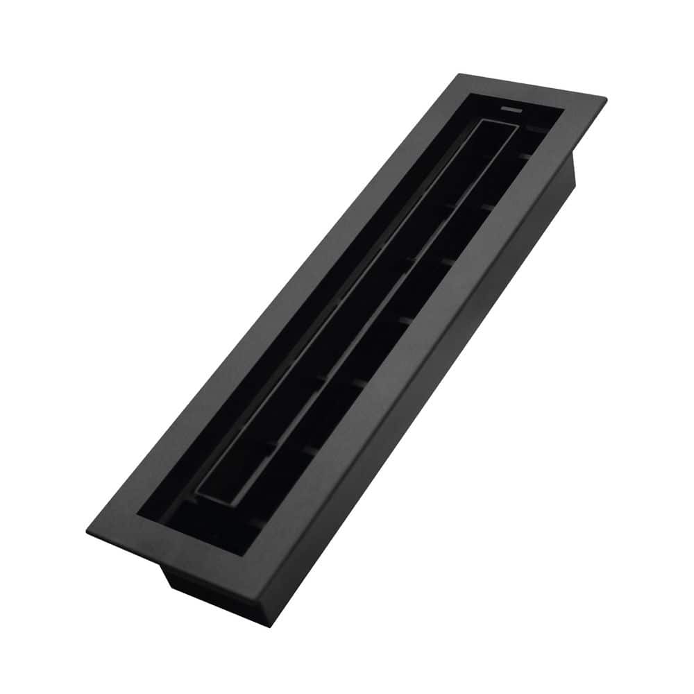 Inte-Grates 2 in. x 12 in. Customizable Plastic Floor Register in ...