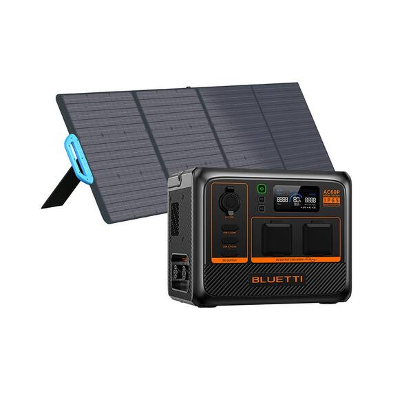 BLUETTI 600W Continuous/1200W Peak Output Power Station AC60P Push ...