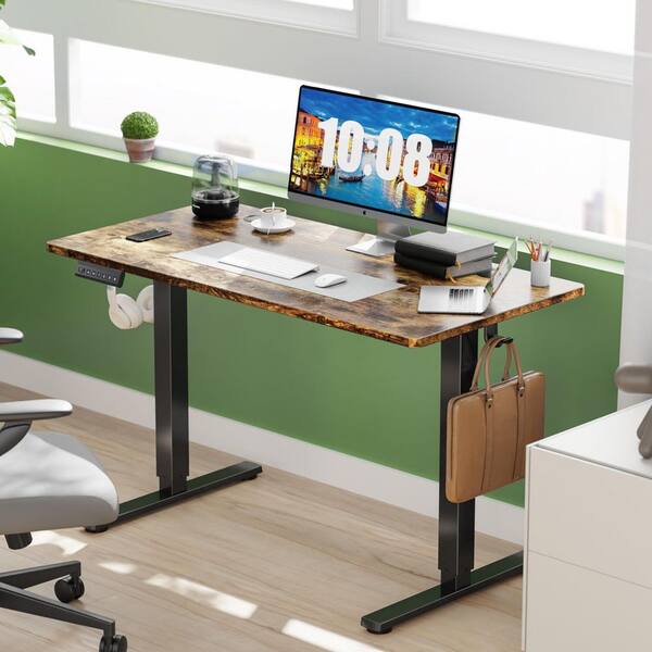 WONDER COMFORT 48 x 24 in. Electric Rustic Brown Adjustable Height ...