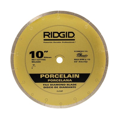 RIDGID 10 in. Glass Tile Blade-HD-GT10P - The Home Depot