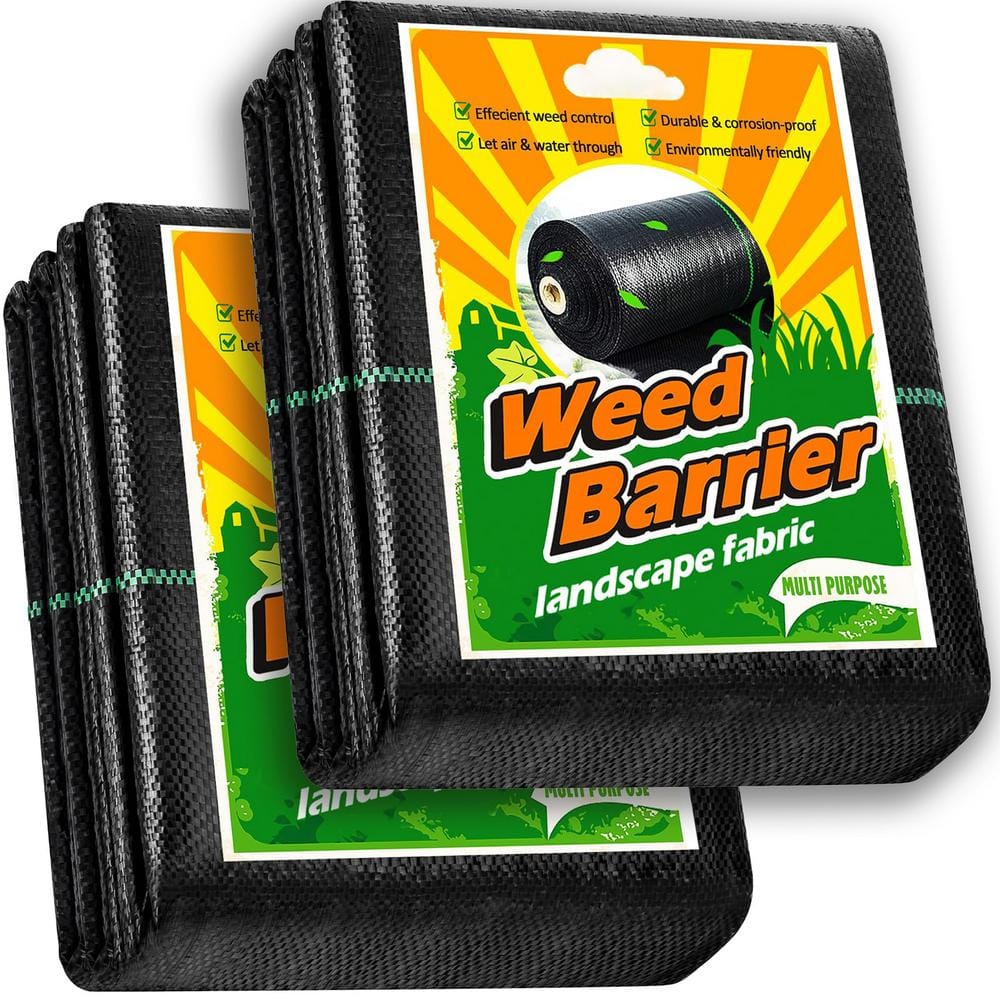 Justincity 3 ft. x 100 ft. Weed Mats Cloth Weed Barrier Landscape ...