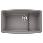 Blanco PRECIS Undermount Granite Composite 30 in. Single Bowl Kitchen ...