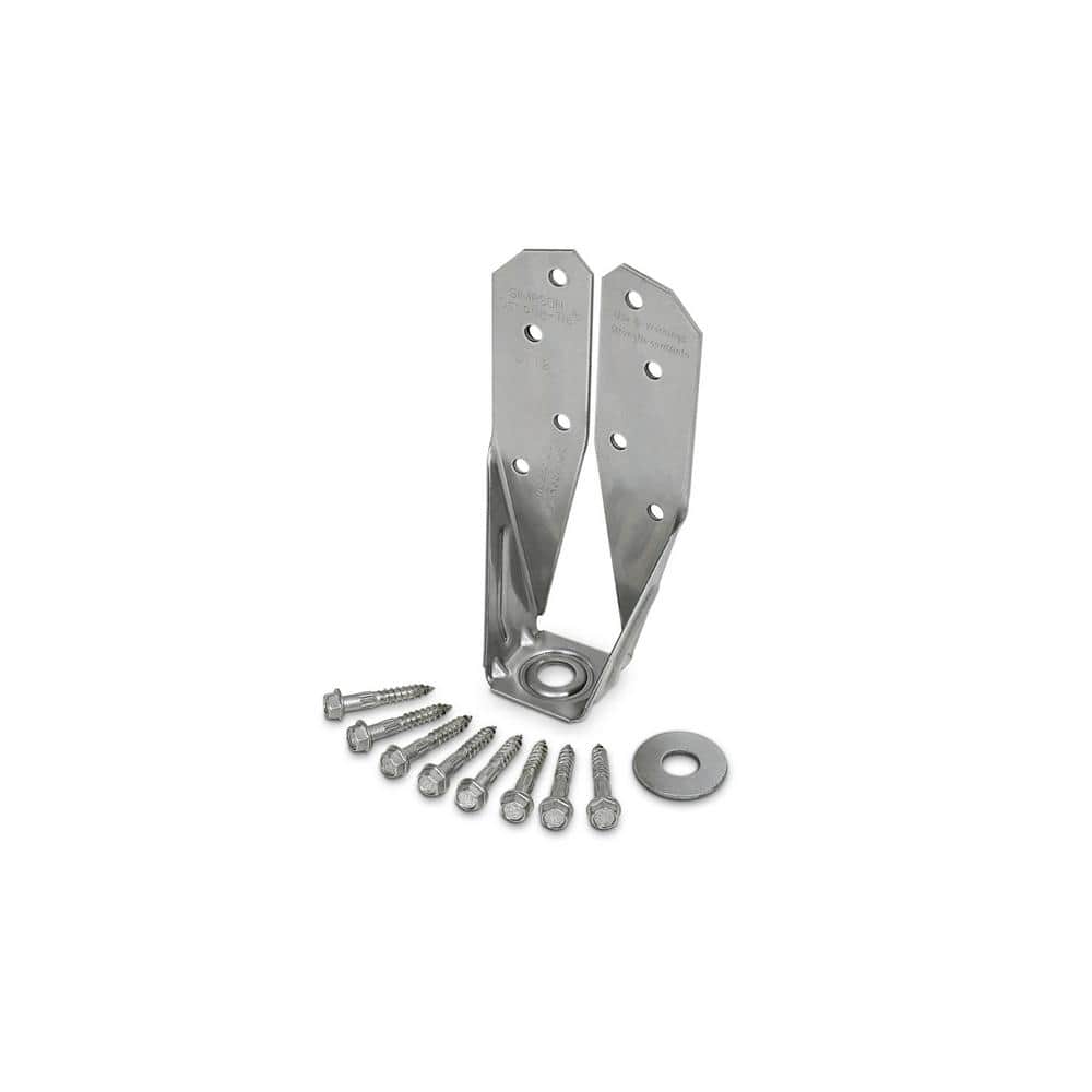 Simpson Strong-Tie DTT 3.25 in. x 7 in. 14-Gauge Stainless-Steel Deck ...
