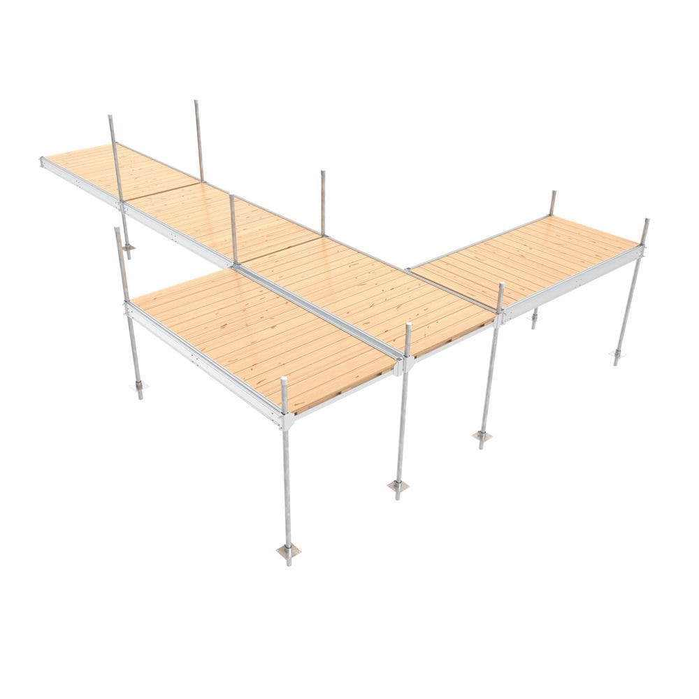 Multinautic 5 x QP-427 4 ft. x 8 ft. Stationary Aluminum Docks with ...