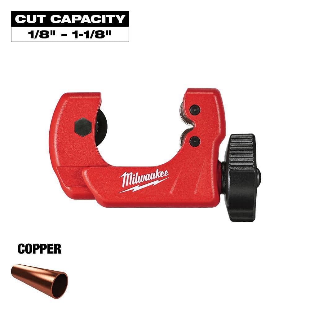 Milwaukee 1 in. Mini Copper Tubing Cutter 48-22-4251 - The Home Depot