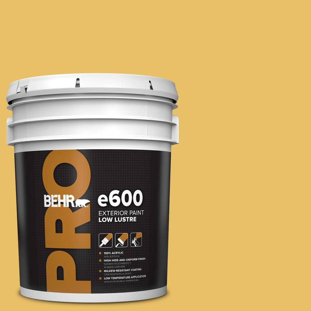 BEHR PRO 5 gal. #360D-5 Golden Chalice Low Luster Exterior Paint ...