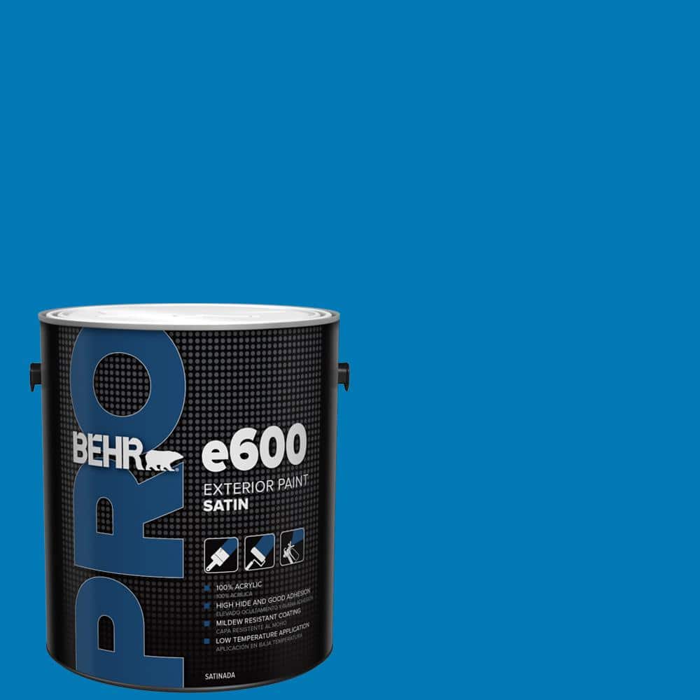 BEHR PRO 1 gal. #P500-6 Deep River Satin Enamel Exterior Paint PR64301 ...