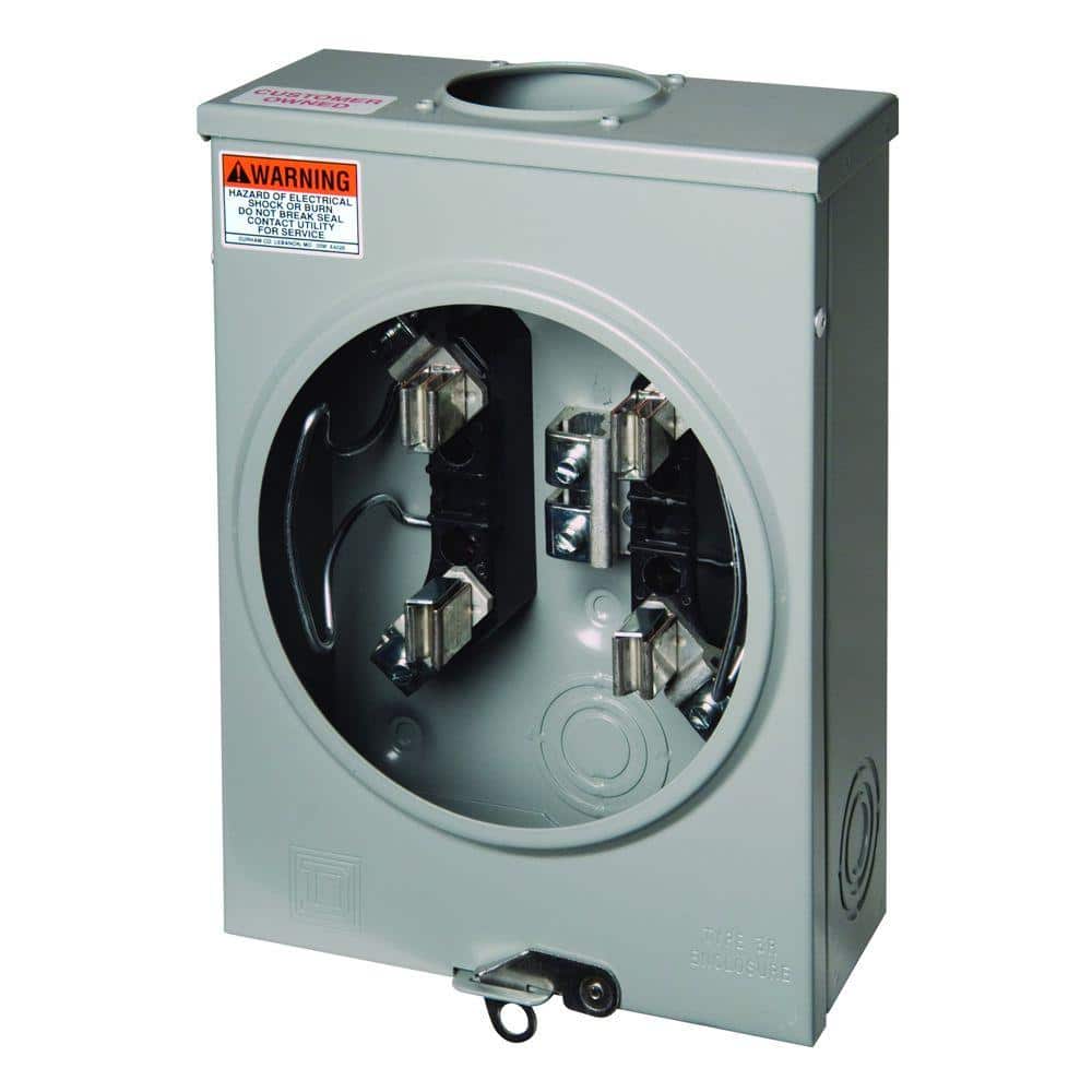 Square D 125 Amp Ringless Overhead Meter Socket with CPL Label ...