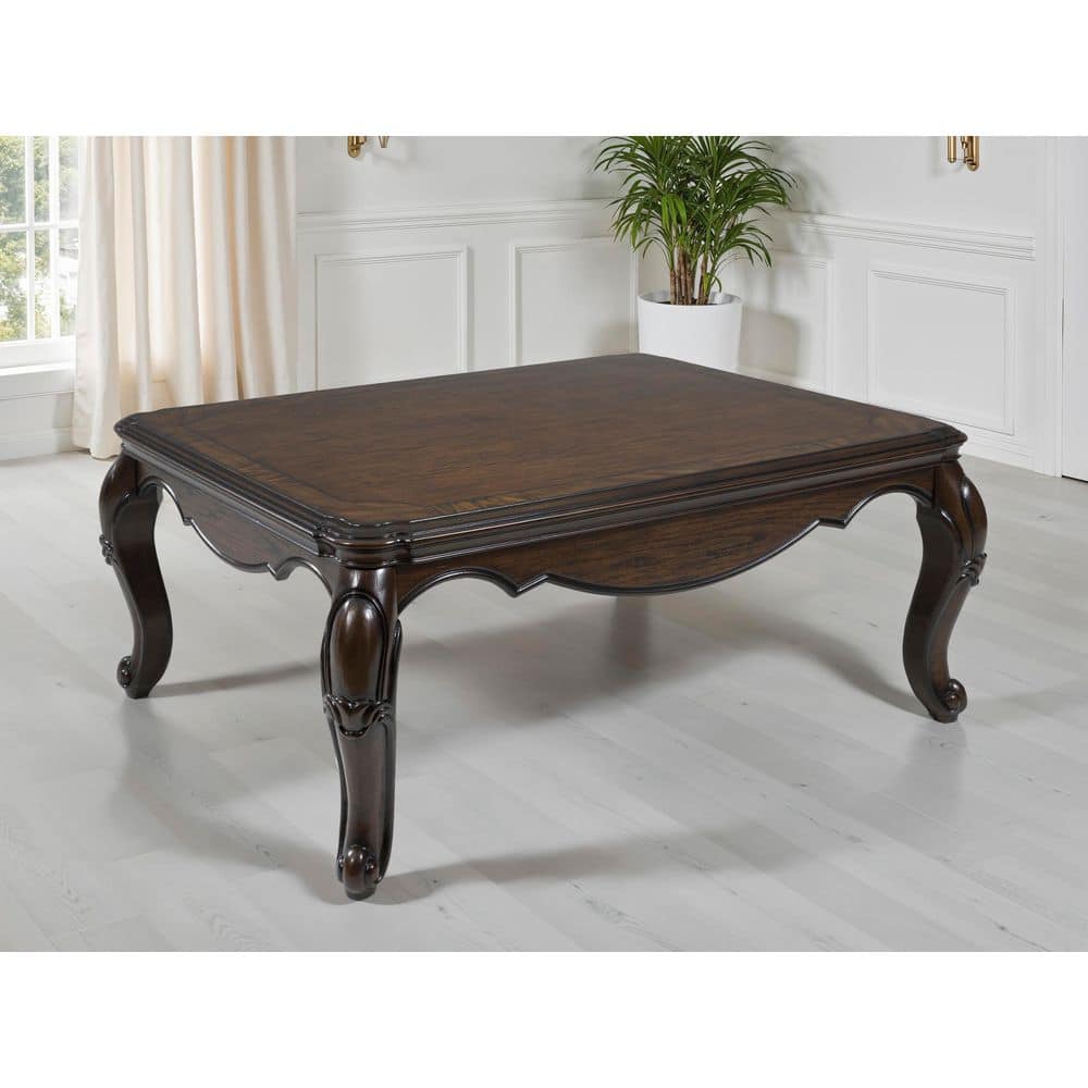 Signature DESIGN BY ASHLEY Maylee 50 in. Brown Rectangle MDF Coffee Table T617-1 - The Home Depot