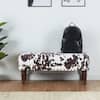 Convenience Concepts Designs4Comfort Brown Cow Print Bench with ...
