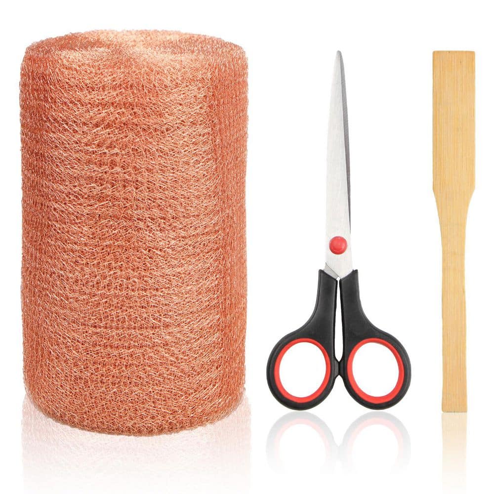 NVNOO 5 in. x 35 ft. Proof Wire Screen Roll for Mice Rat Rodent, Copper ...