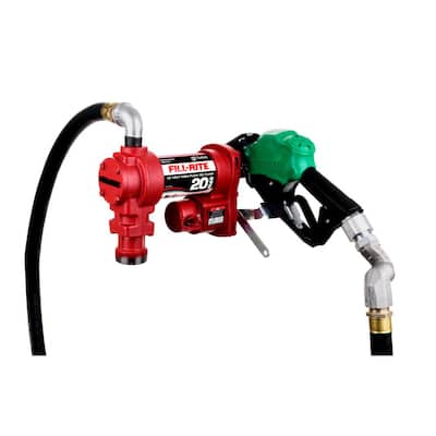 FILL-RITE 12-Volt 15 GPM 1/4 hp. Fuel Transfer Utility Pump w/12' Hose ...