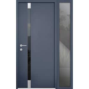 VDOMDOORS 6777 46 in. x 80 in. Right-Hand/Outswing Tinted Glass Gray ...