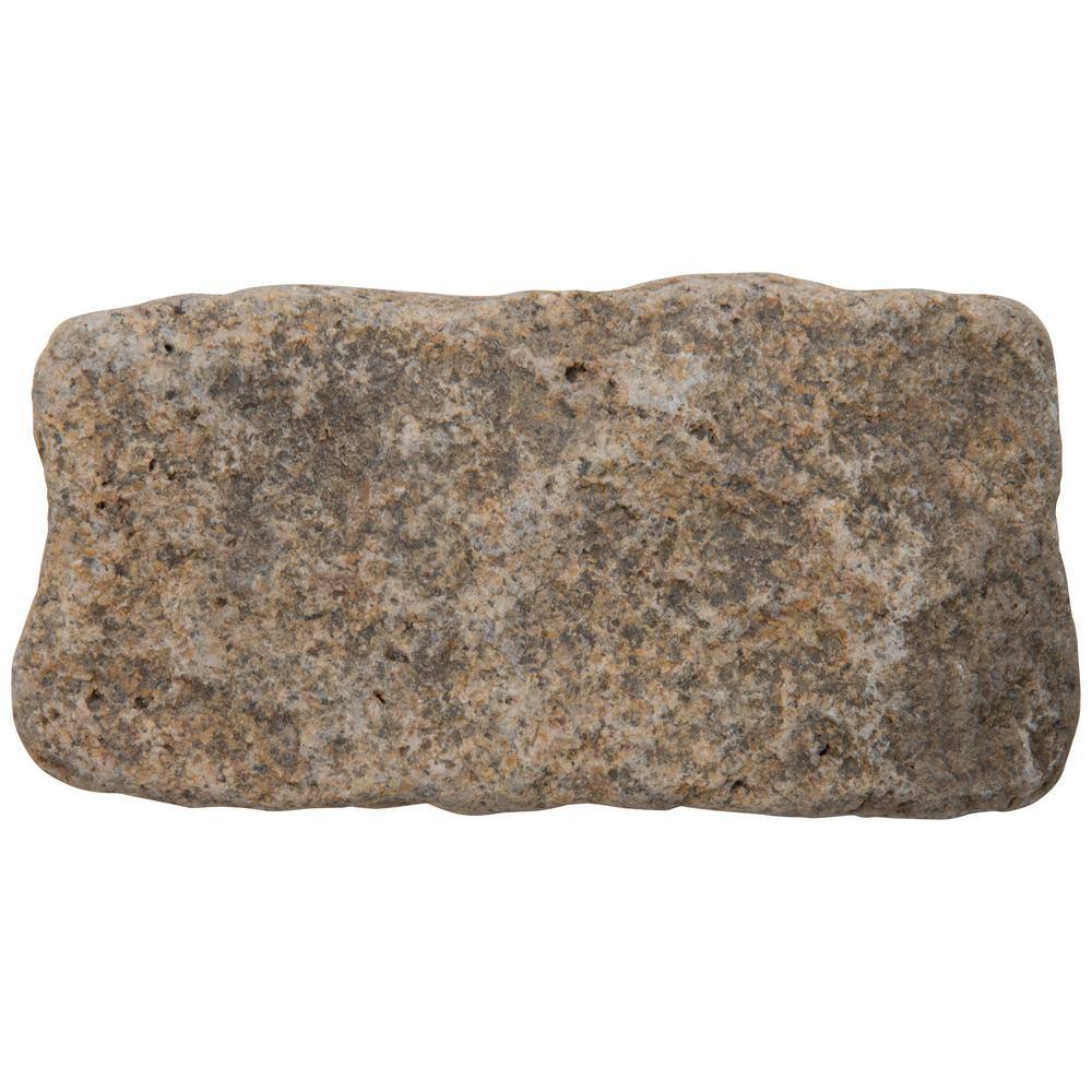Save 99% • Small Rectangular Granite Cobblestone Paver in Gold and Black