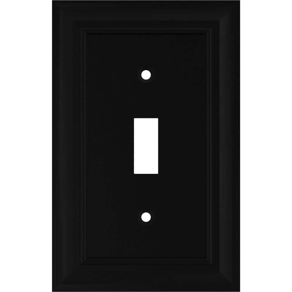 Reviews for Liberty Architectural Matte Black 1-Gang Toggle Wall Plate ...