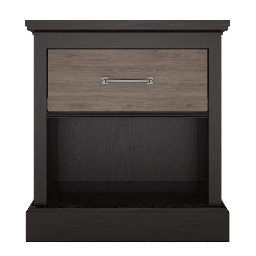 Ameriwood Noel Rustic Oak Nightstand HD09675 - The Home Depot