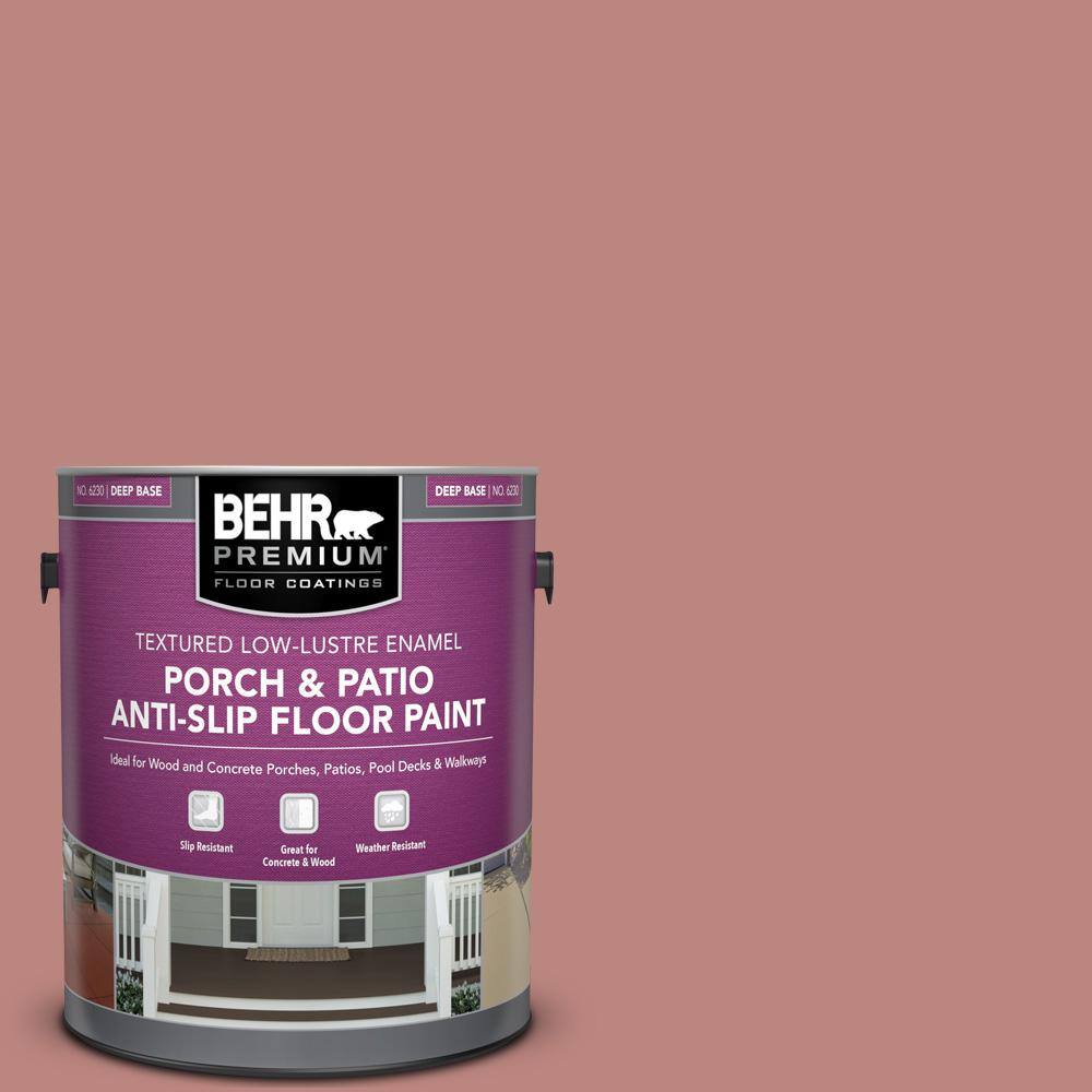 BEHR PREMIUM 1 gal. #S150-4 Red Clover Textured Low-Lustre Enamel ...