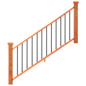 ProWood 4 ft. x 3 ft. Adjustable Black Aluminum Deck Gate 238352 - The ...