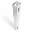 Veranda Linden 5 in. x 5 in. x 8 ft. White Vinyl Routed Fence Line Post ...