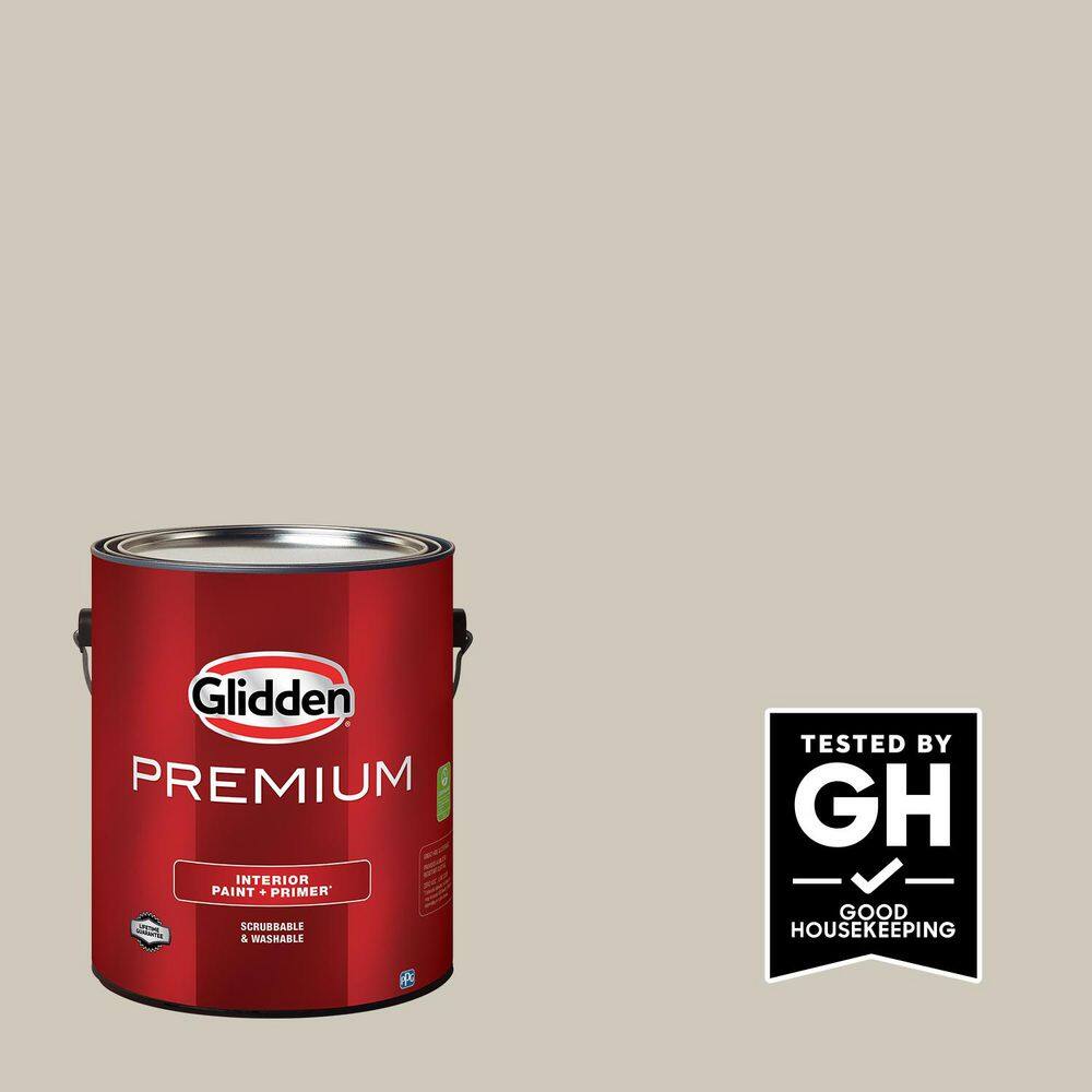 Glidden Premium 1 gal. PPG1008-2 Storm's Coming Satin Interior Latex ...