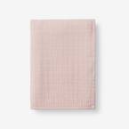 The Company Store Gossamer Rose Water Solid Cotton Woven Throw Blanket ...