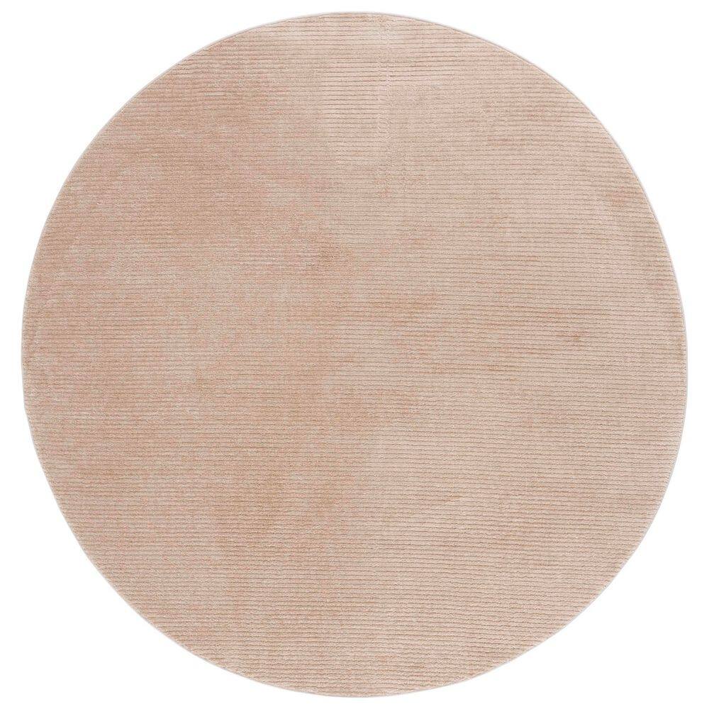 SAFAVIEH Vision 7 ft. x 7 ft. Beige Solid Round Area Rug VSN102A-7R ...
