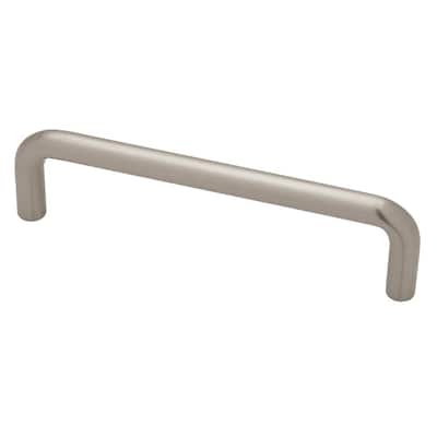 4 in. - Nickel - Drawer Pulls - Cabinet Hardware - The Home Depot