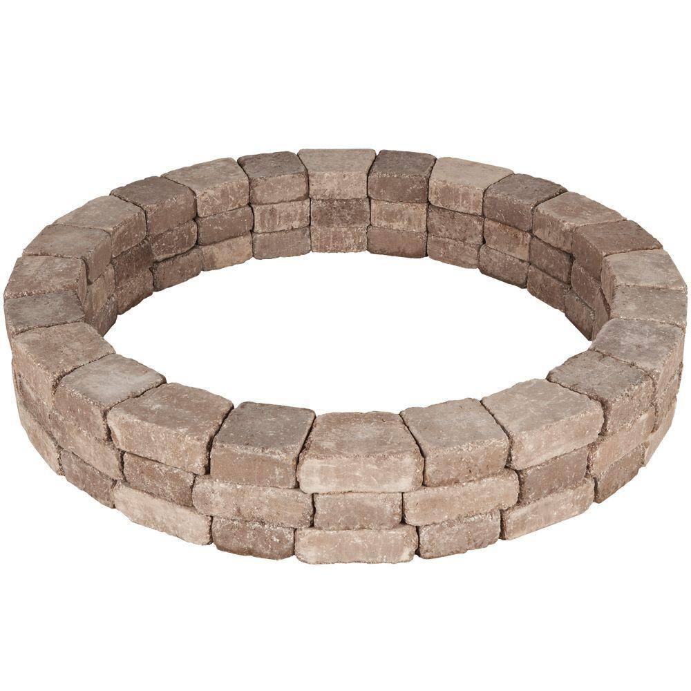 Pavestone RumbleStone 66 in. x 10.5 in. Tree Ring Kit in Cafe RSK53169 ...