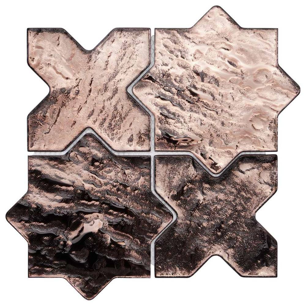 Ivy Hill Tile Karma Bronze 5.27 in. x 0.31 in. Star Cross Polished ...