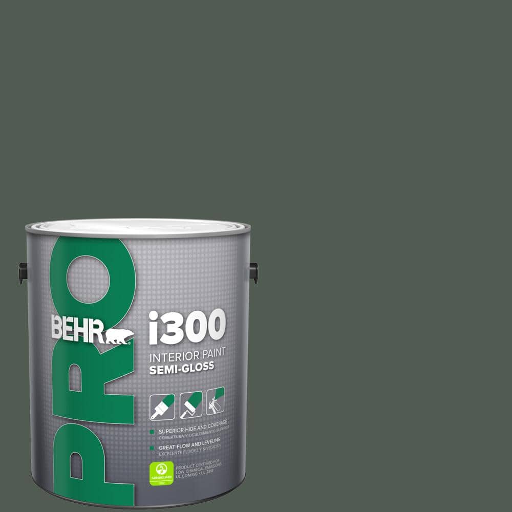 BEHR PRO 1 gal. #N420-7 Alpine Trail Semi-Gloss Interior Paint PR37301 ...