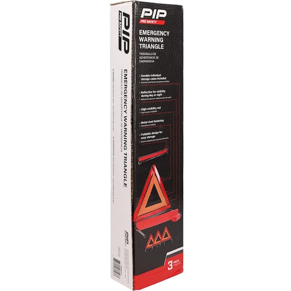 PIP Reflective Safety Warning Triangles (3-Pack) PRO95401-3 - The Home ...