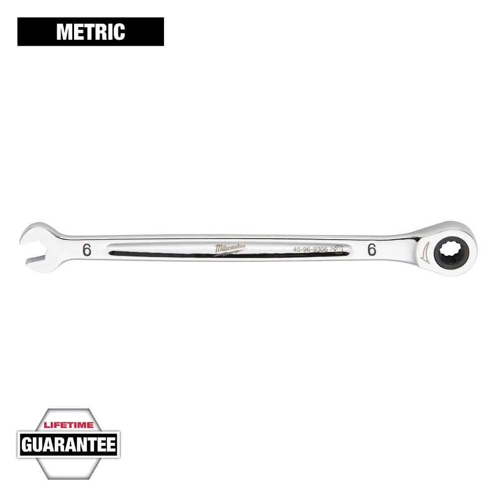 Milwaukee 6 mm Ratcheting Combination Wrench 45-96-9306 - The Home Depot