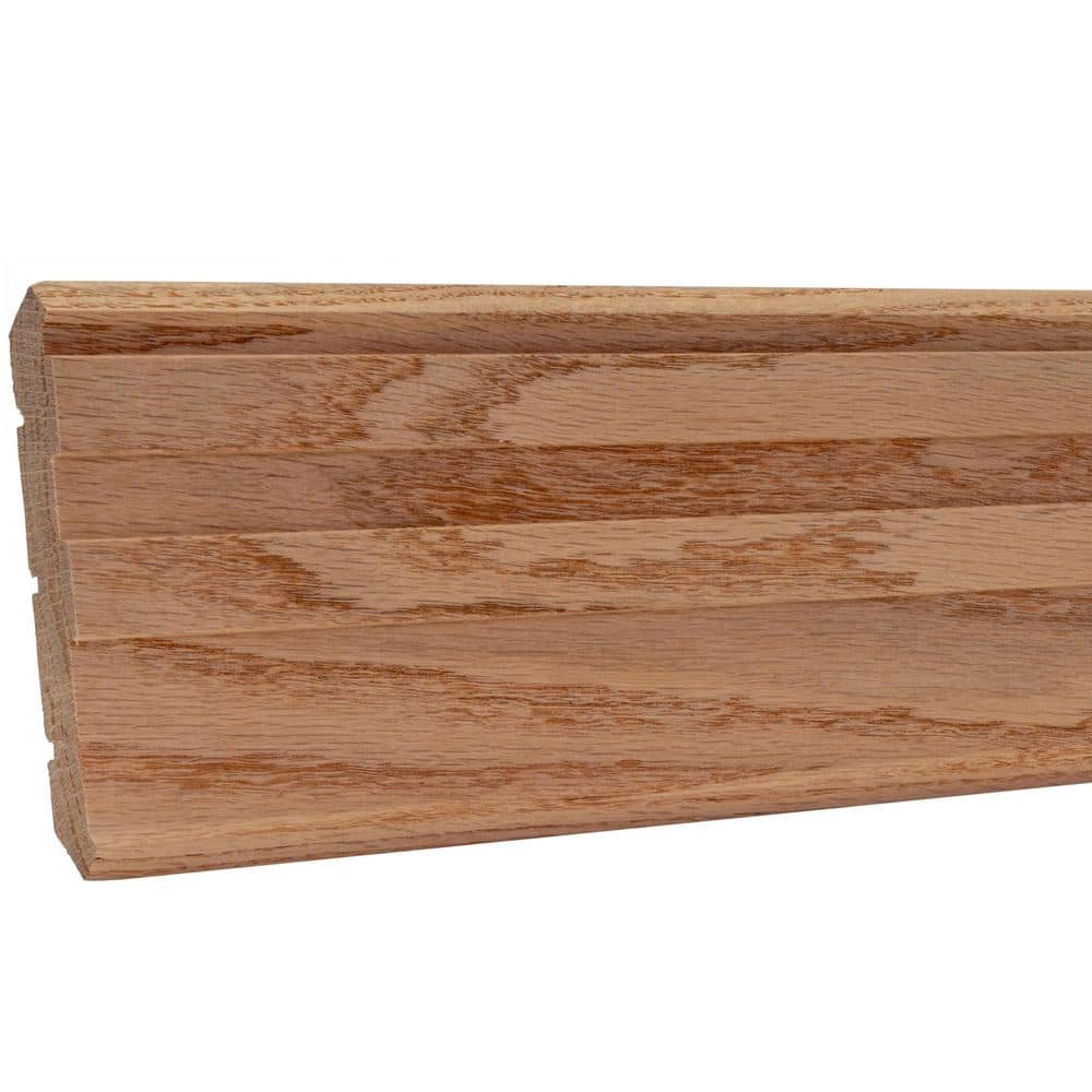Ornamental Mouldings 0.625 in. D x 4.5 in. W x 92 in. L Unfinished Red ...