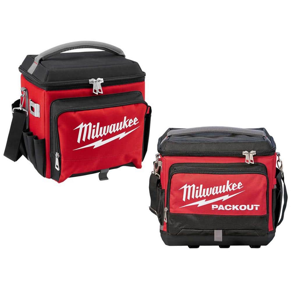 Milwaukee 21 Qt. Soft Sided Jobsite Lunch Cooler with PACKOUT Cooler ...
