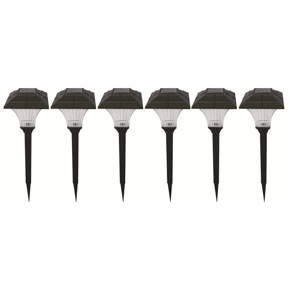 Reviews for Hampton Bay Square Plastic Solar LED Pathway Light (6-Pack ...