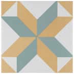 Merola Tile Revival Pattern 7-3/4 in. x 7-3/4 in. Ceramic Floor and ...