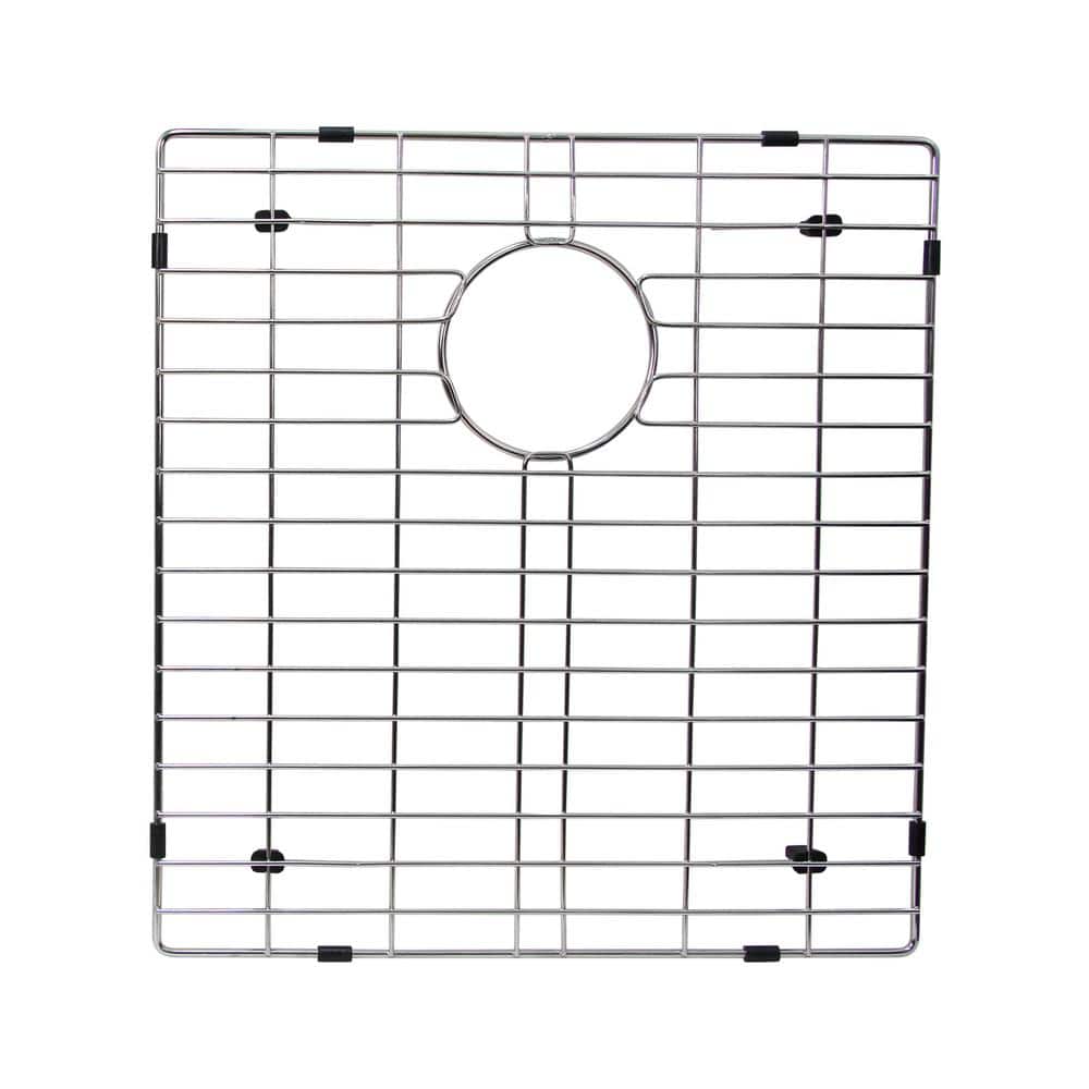BOANN 17.8 in. x 16.5 in. Kitchen Sink Bottom Grid in Stainless Steel ...