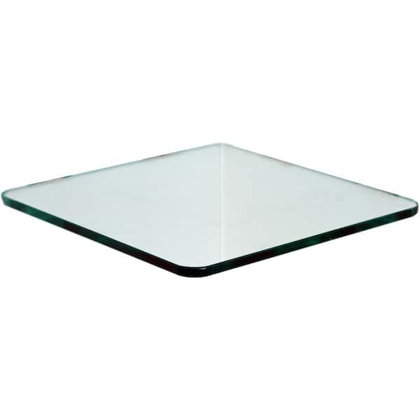 Floating Glass Shelves 3/8 in. Square Glass Corner Shelf (Price Varies ...